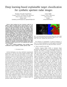 Bournemouth University Research Online [BURO] - Deep learning-based explainable target ...
